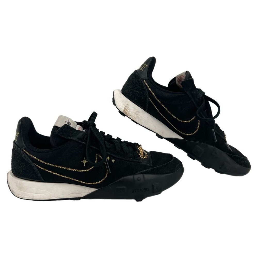 Nike Black Gold Waffle Racer 2x Fortune Telling Sneak… - Gem